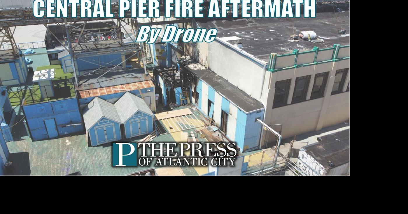 Central Pier Atlantic City Fire Aftermath Drone Footage