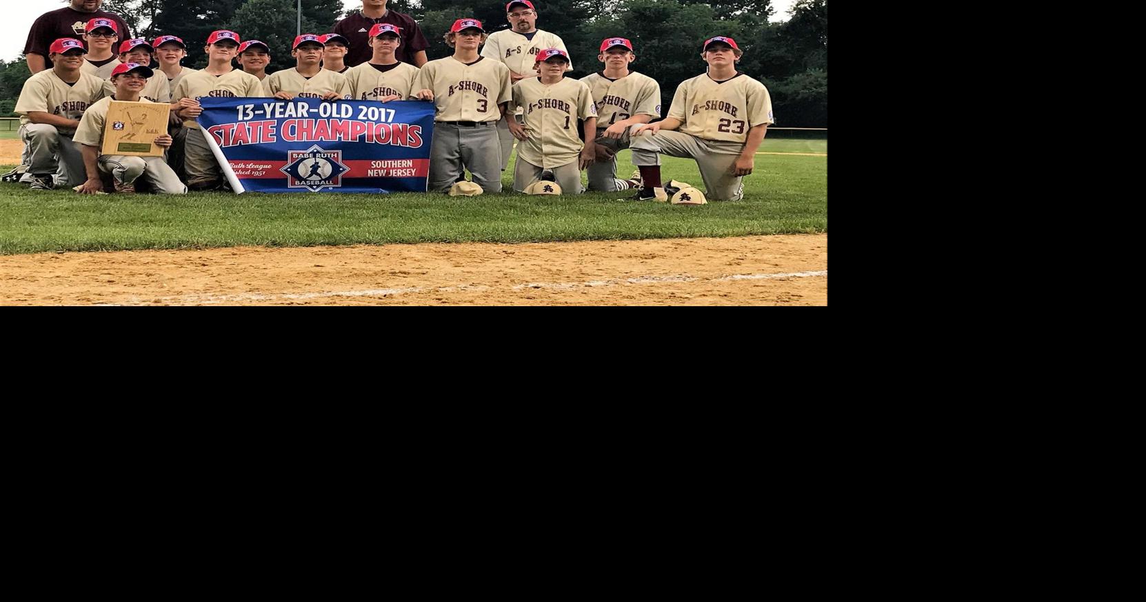 State champion Atlantic Shore 13U baseball team in region tournament