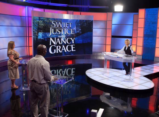 Nancy Grace goes to TV court field