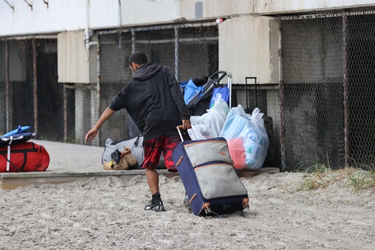Atlantic City police break up homeless encampment under Playground Pier