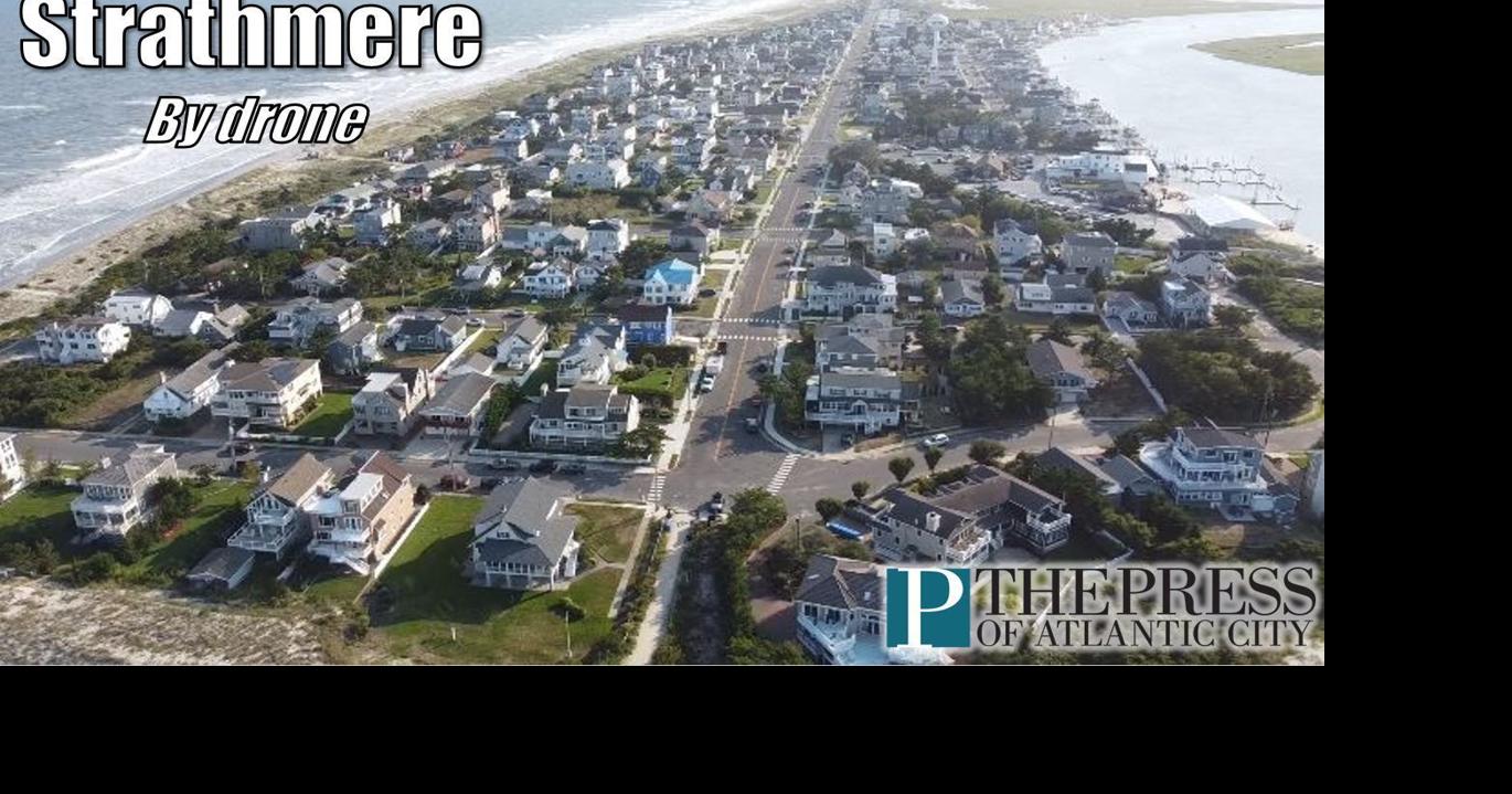 Tour the tiny beach community of Strathmere on drone