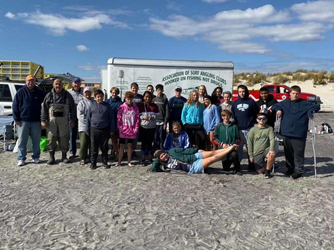 Margaret Mace School Eighth Graders Fishing Day