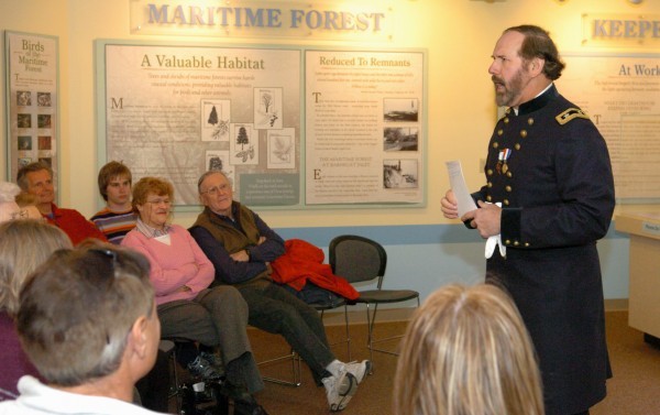 Professor shines light on Barnegat Lighthouse during annual inspection