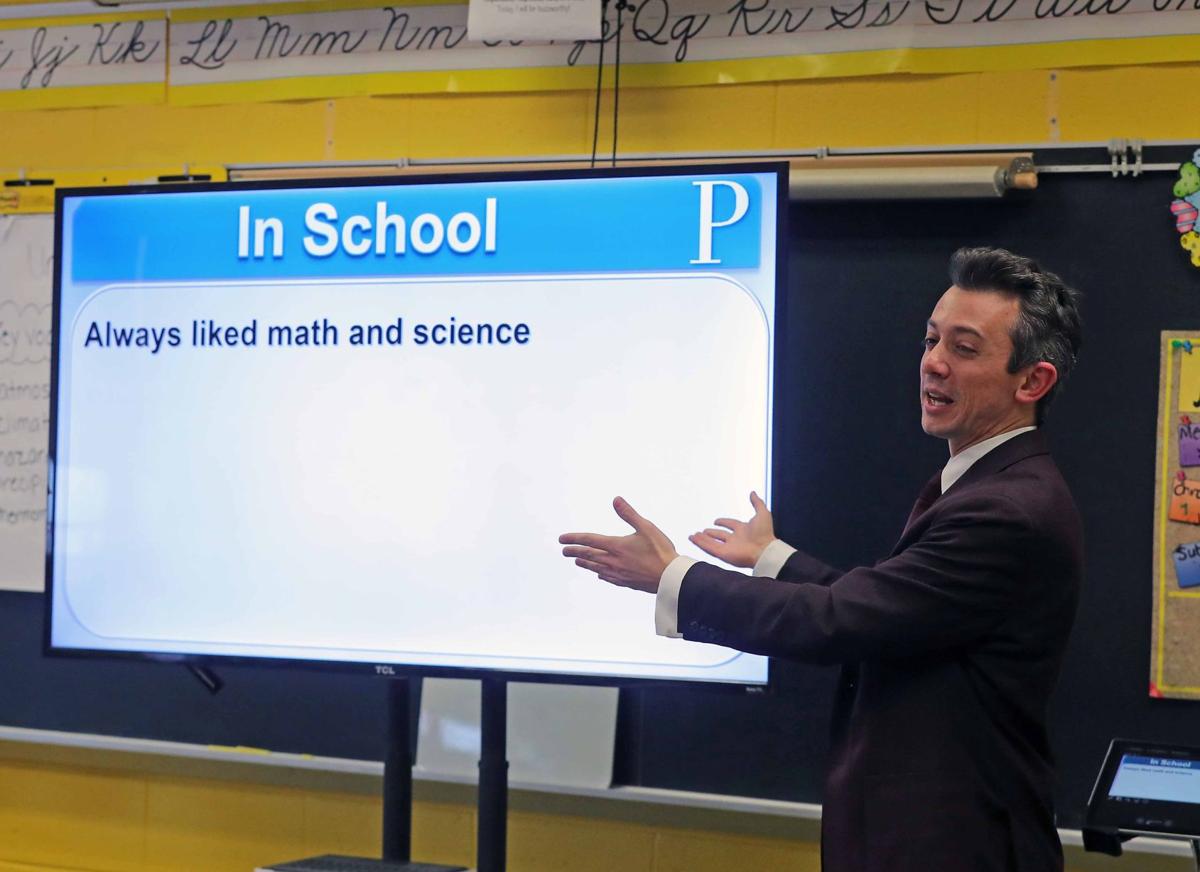 Meteorologist Joe Martucci visits George L. Hess Elementary School in ...