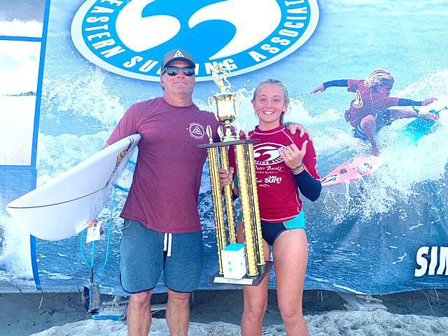 Brynn Gallagher and Sophie Whelan win at Easterns Surfing Championships