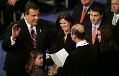 Christie takes oath of office, promises better days ahead