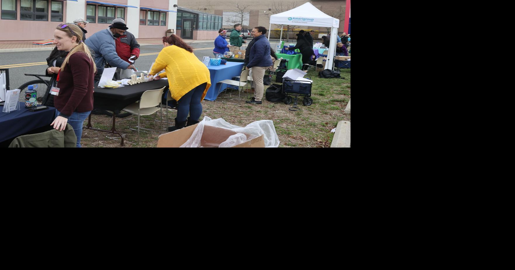 Blustery day for Spring into Health outdoor fair in Atlantic City