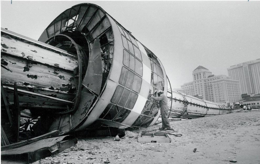 Sky tower demolished