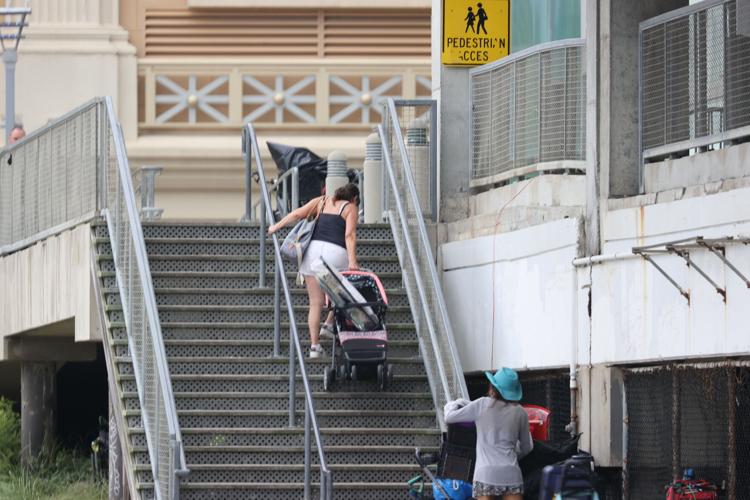 Atlantic City police break up homeless encampment under Playground Pier