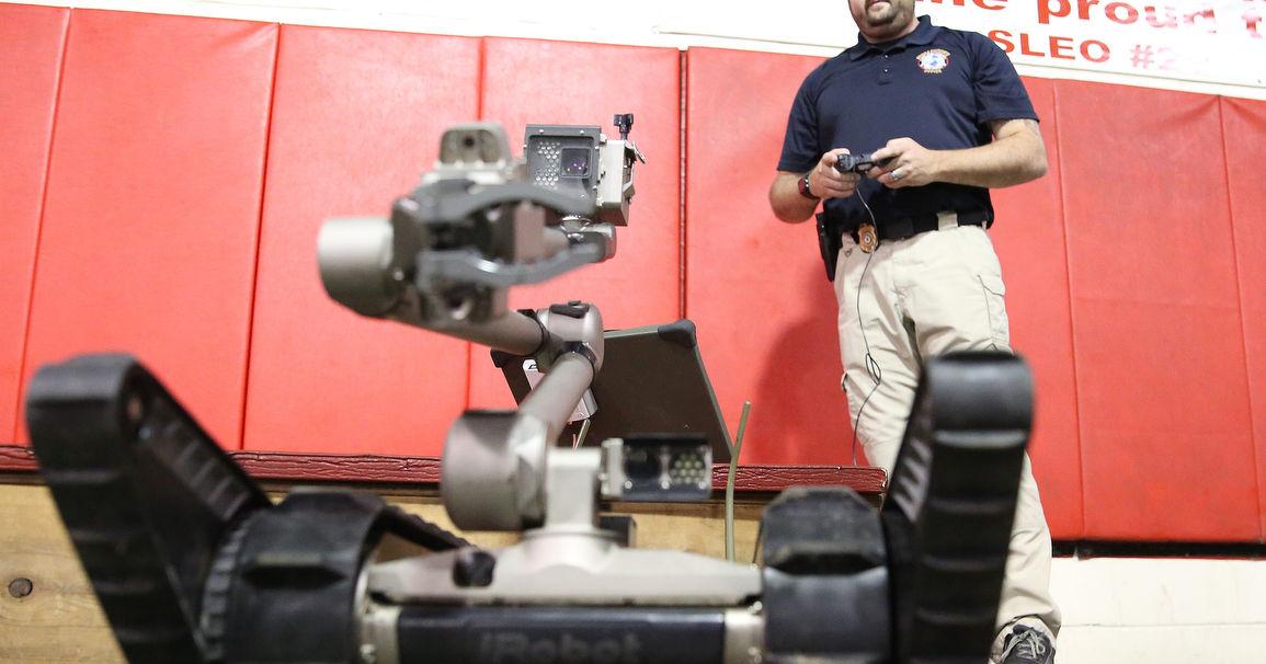SWAT team uses robots to minimize risks in police standoffs