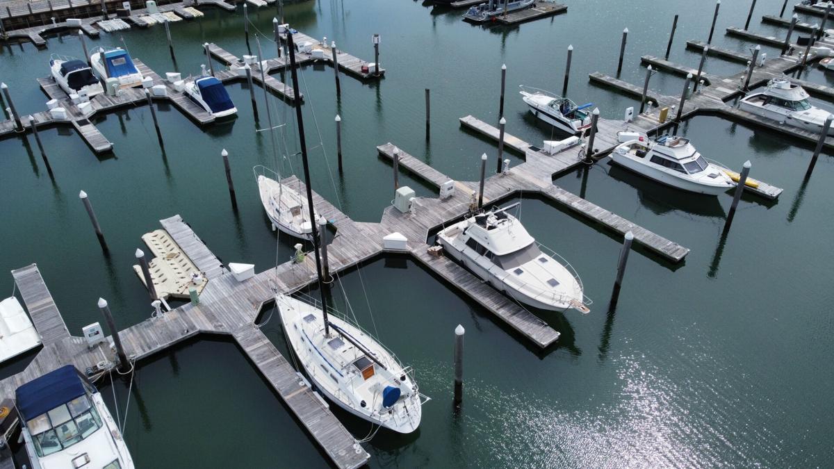 What does the Marina District in Atlantic City look like?