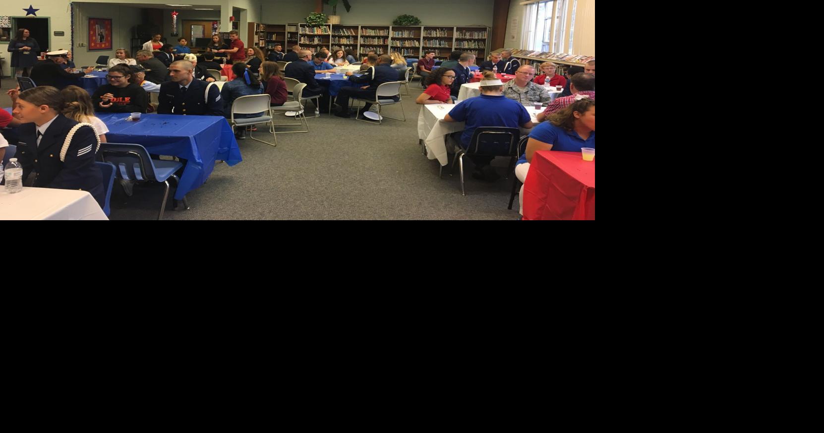 Middle Township Middle School welcomes veterans for assembly and lunch