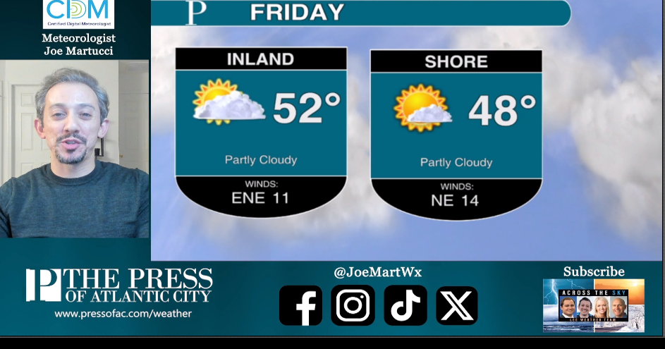 The sun is back, but so is coastal flooding. Weekend storm next. | Joe Martucci's Friday daytime ...