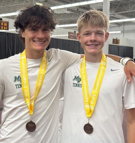 Mustangs' Daigle, Swenson place 4th in state tennis doubles | Local ...
