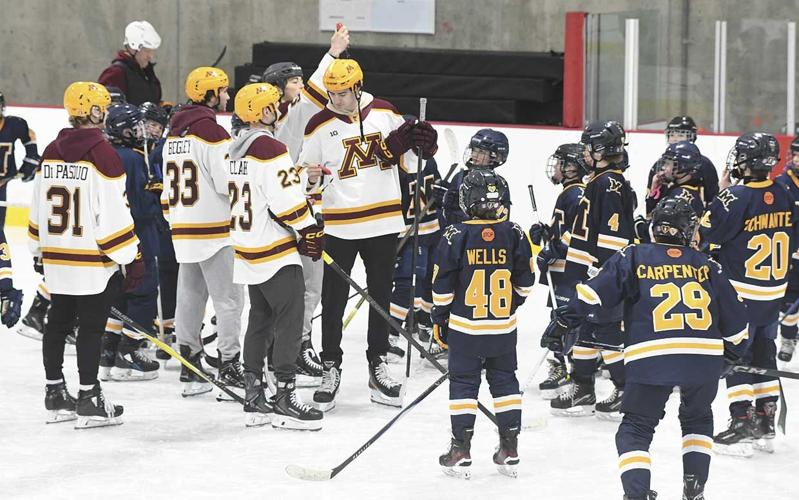 Gopher Hockey Players Visit | White Bear | presspubs.com