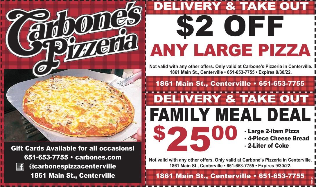 Carbones Pizzeria_747050.pdf | Coupons | presspubs.com