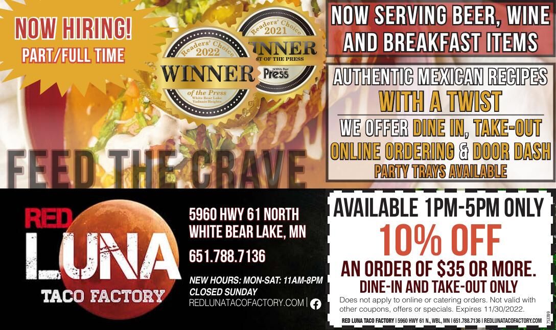 Red Luna | Coupons | presspubs.com