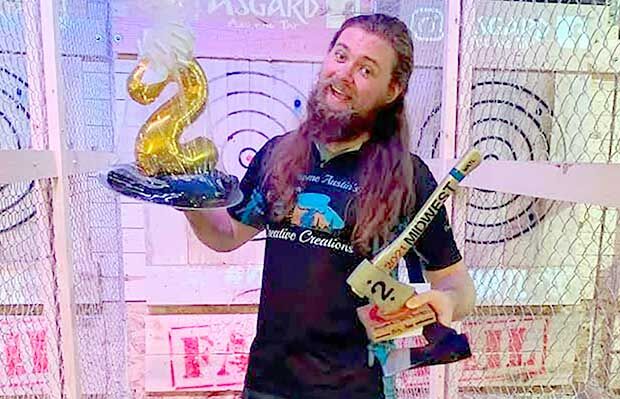 Viking connection: Axe thrower set for nationals, backed by meadery ...