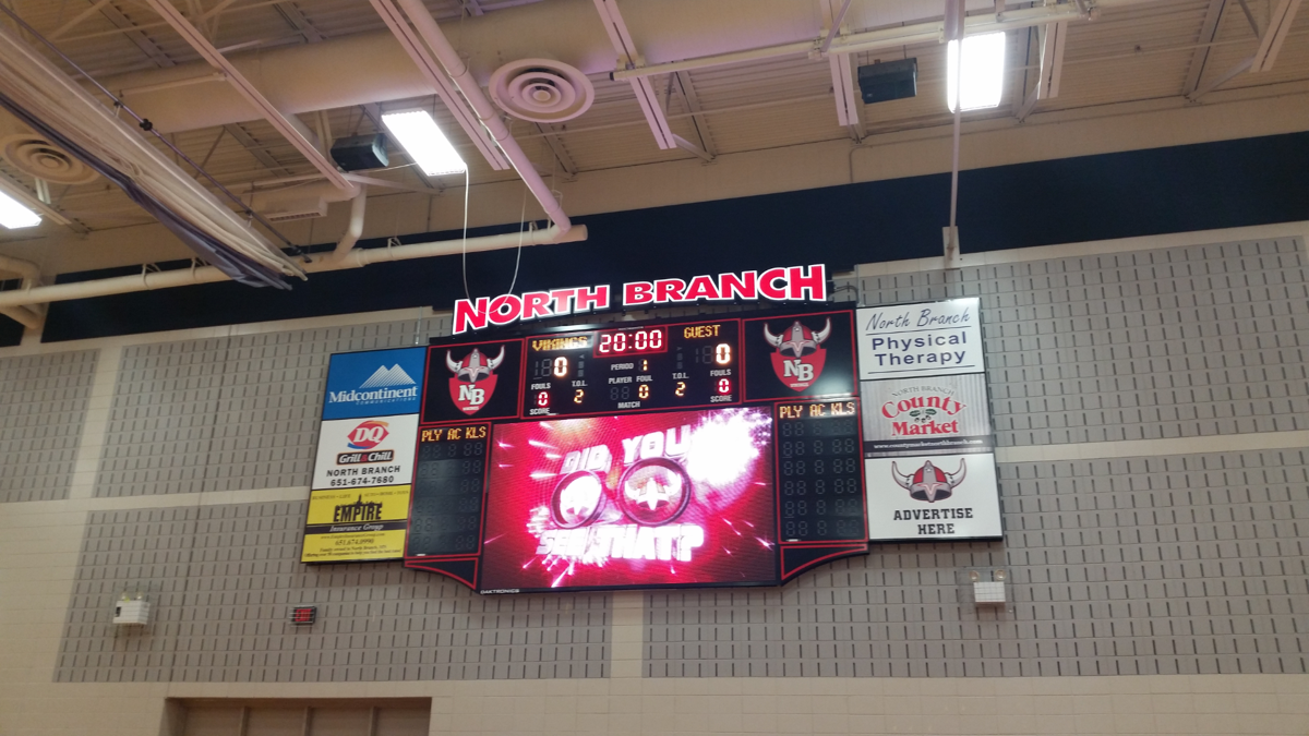 North Branch High School scores new ‘jumbotron’ scoreboard | Sports ...