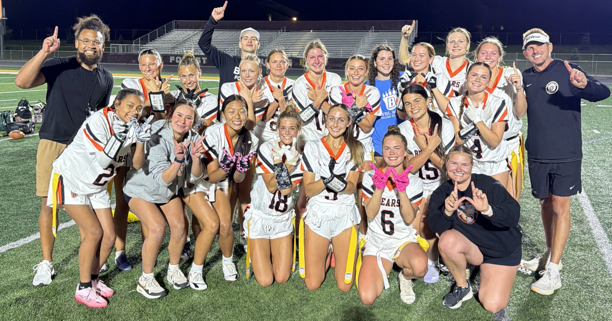 Bears flag football team cap;tures section championship | Local ...
