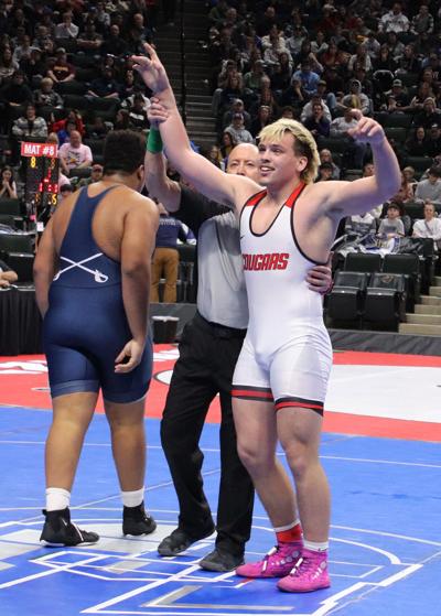 Wrestling: Cougars' Whiting places 5th in state at 285 | Local ...