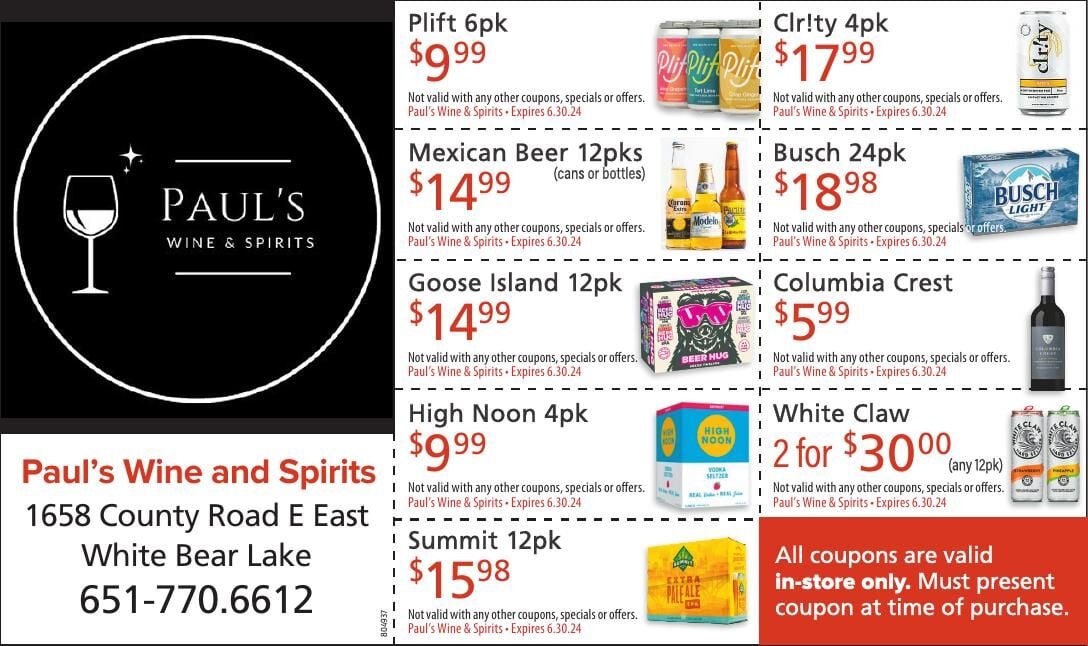 Paul's Wine & Spirits | Coupons | presspubs.com