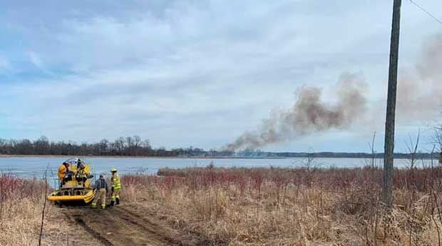 HFD battles brush fire near Egg Lake | News | presspubs.com