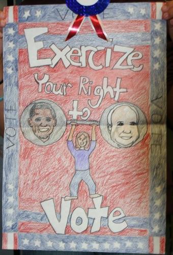 Kids Voting poster winners | | presspubs.com