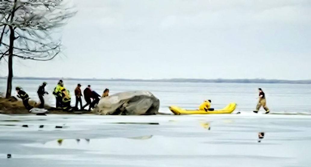 Man pulled from water after ATV falls through ice | News ...