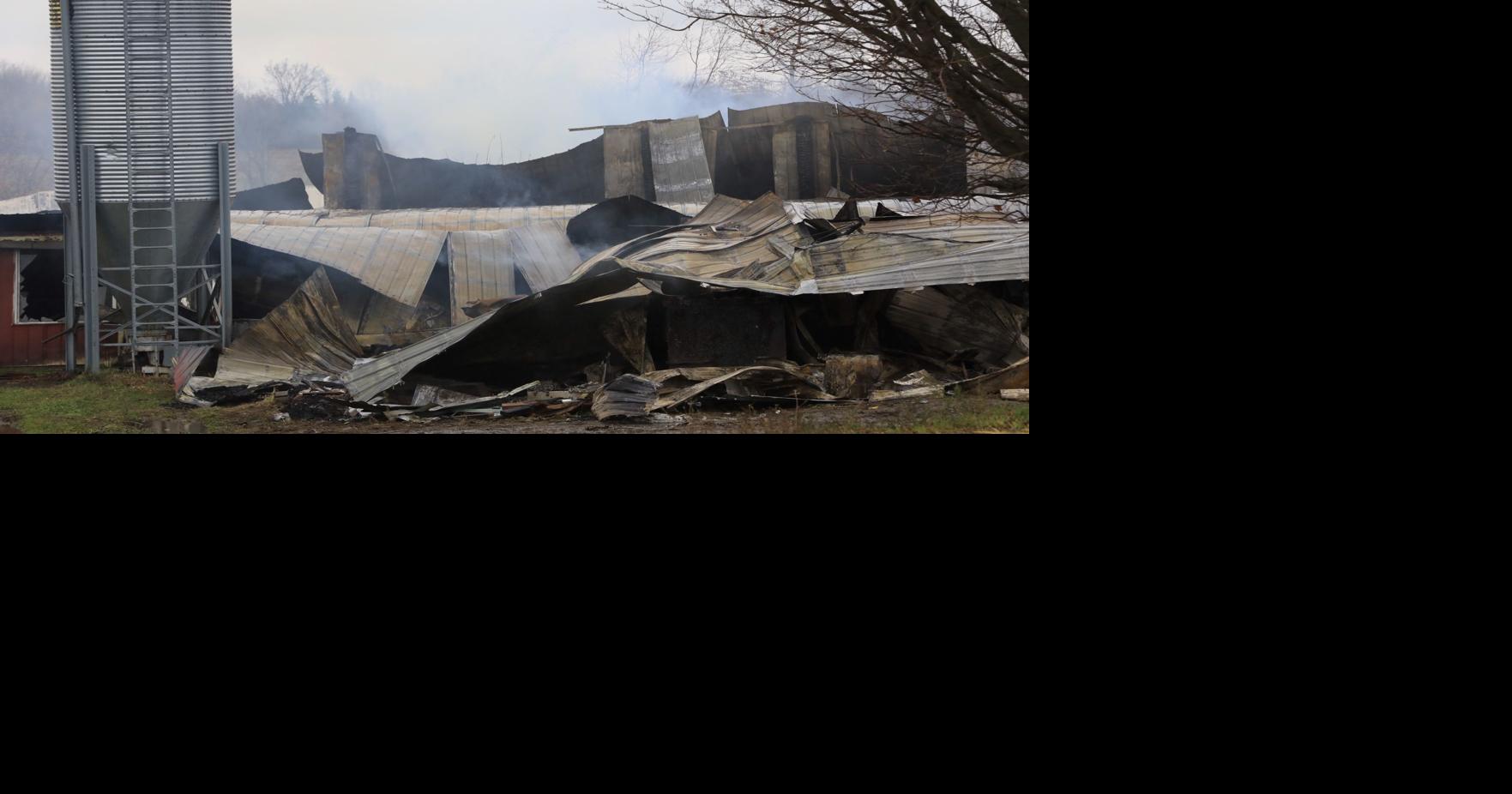 Ellenburg Center fire claims scores of cows, 2 barns | News ...