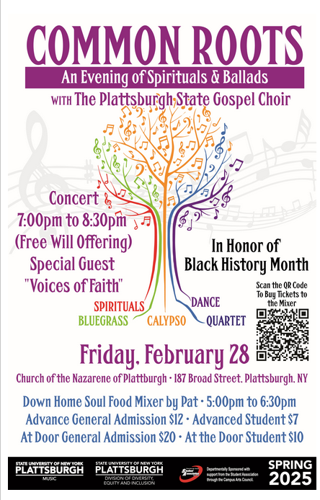 Plattsburgh State Gospel Choir, SUNY Music Department, Office of DEI ...
