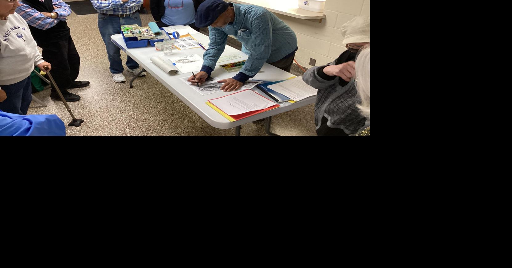 Community art instructor Bryan Briscoe turns his class on to local ...