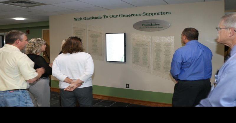 CVPH Foundation unveils new Donor Wall | News | pressrepublican.com
