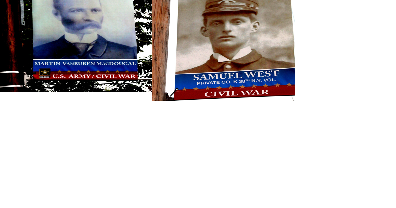 A Tale of Two Heroes: Banners commemorate local Civil War veterans ...