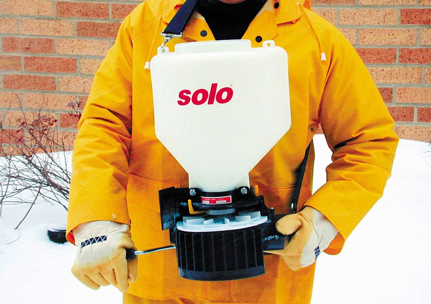 This portable ice melt spreader will keep your sidewalks safe all ...