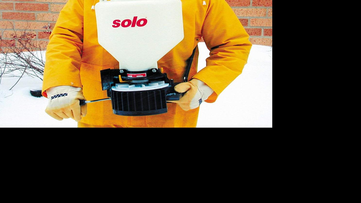 This portable ice melt spreader will keep your sidewalks safe all ...