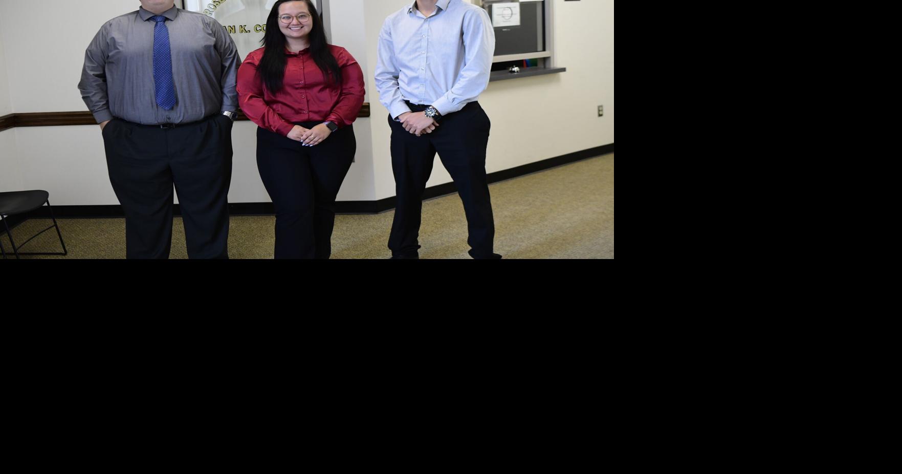 Three interns learning the legal profession at the Mercer County ...