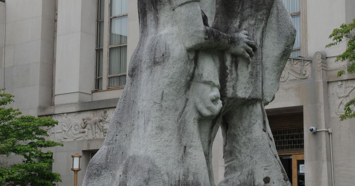 "Agony in Stone" Statue at courthouse depicts sombre history ...