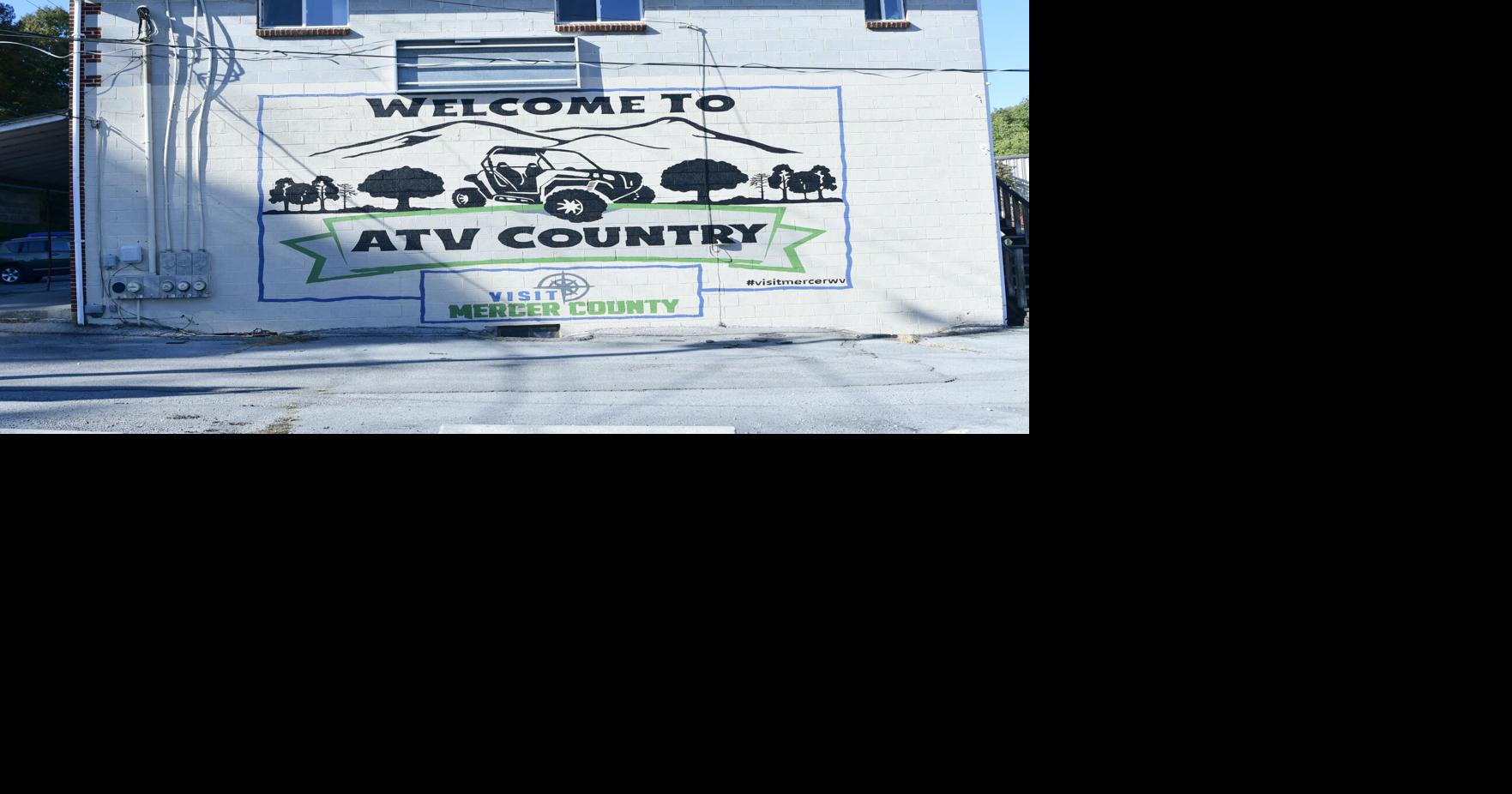 New Bluewell mural welcomes tourists, ATV riders to Mercer | News ...