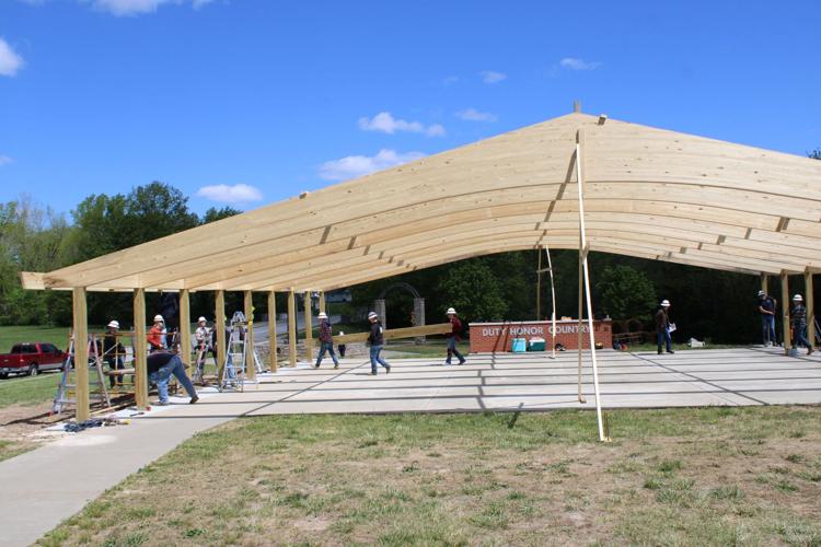 Military students raise the roof at Veterans Memorial Park in Rolla ...