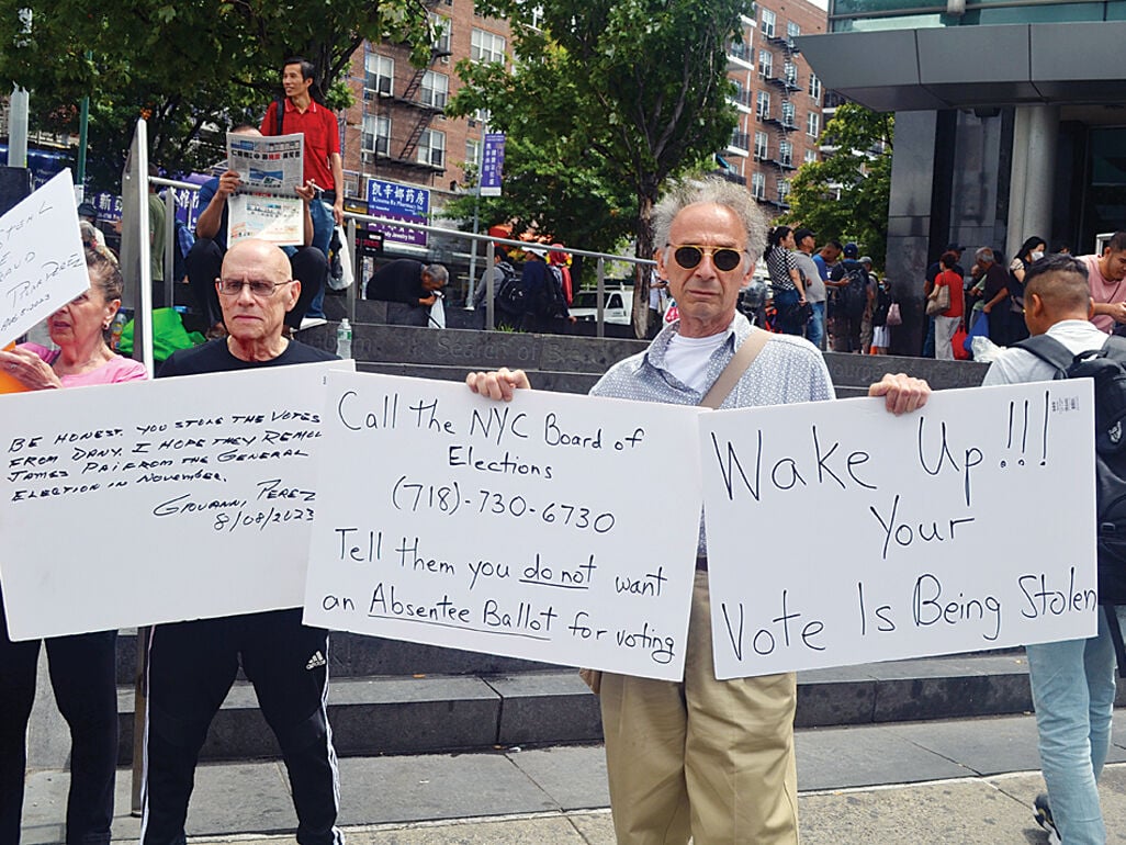 Voters rally against Pai’s alleged fraud | | qchron.com
