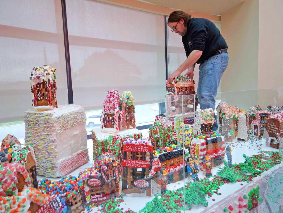 GingerBread Lane village opens at museum; lights on in Flushing ...