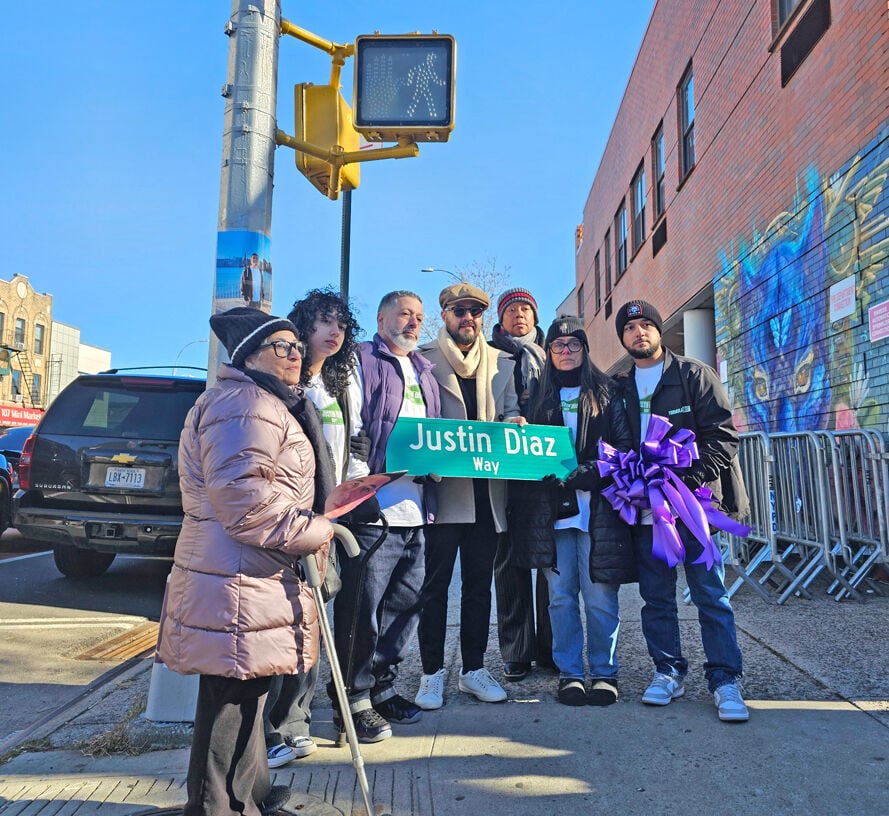 Loved ones unveil Justin Diaz Way | | qchron.com