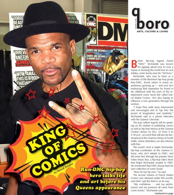 Hip-hop legend DMC in Queens to talk comics | | qchron.com