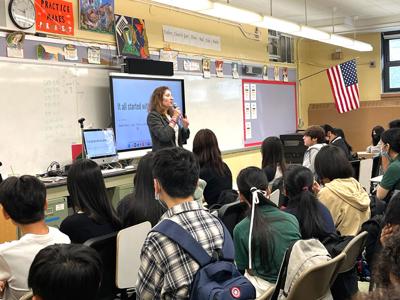 Krichevsky speaks at IS 237 | | qchron.com