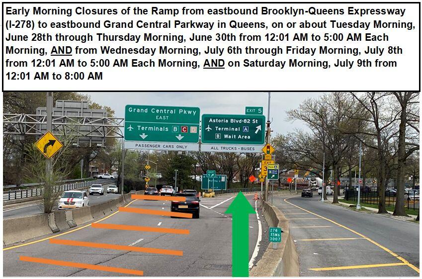 Overnight closures on BQE ramp | | qchron.com