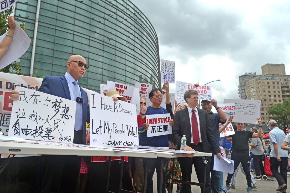 Voters rally against Pai’s alleged fraud | | qchron.com