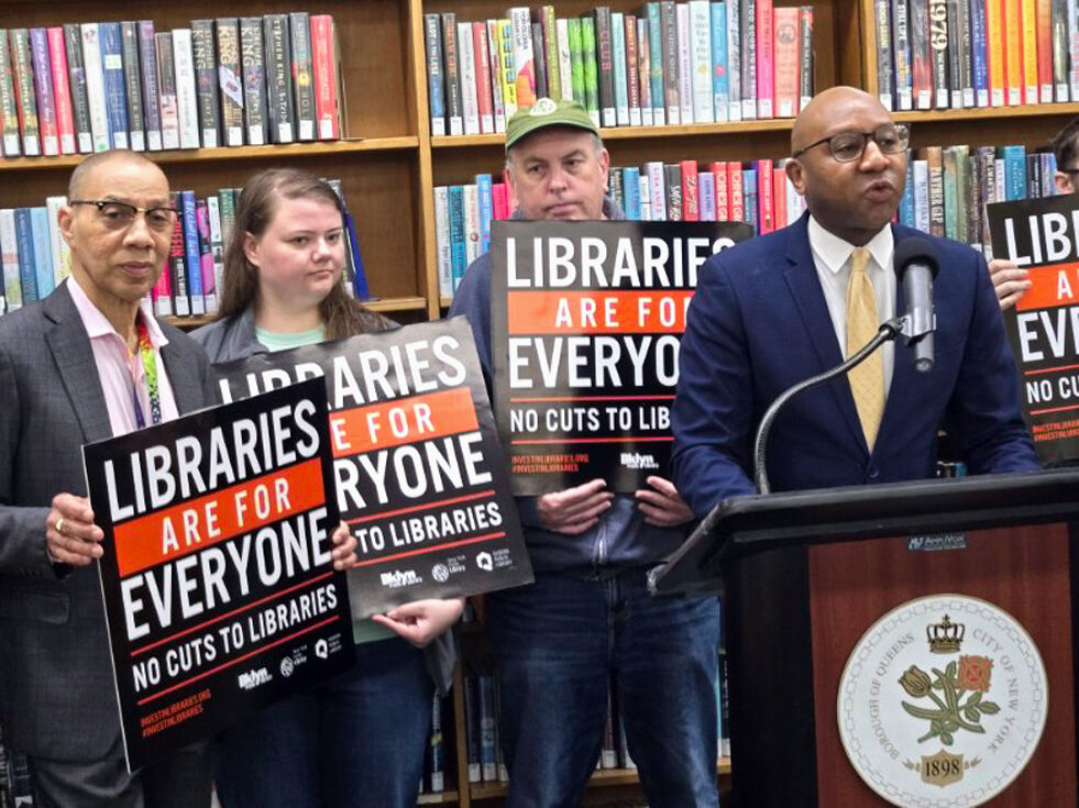 Queens BP calls for restored library funds | | qchron.com
