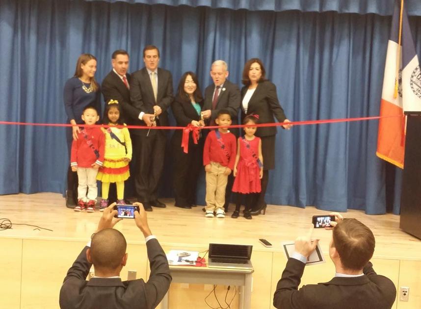 Ribbon cutting held to celebrate PS 361 | | qchron.com