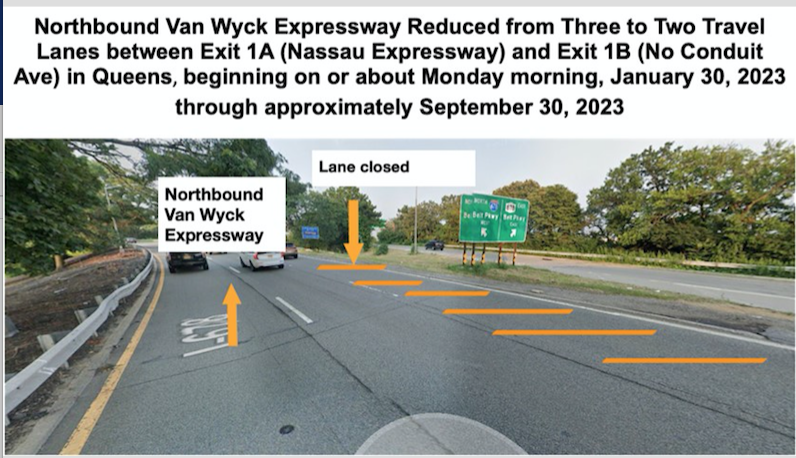 Major Van Wyck lane closure starts Jan. 30 | | qchron.com
